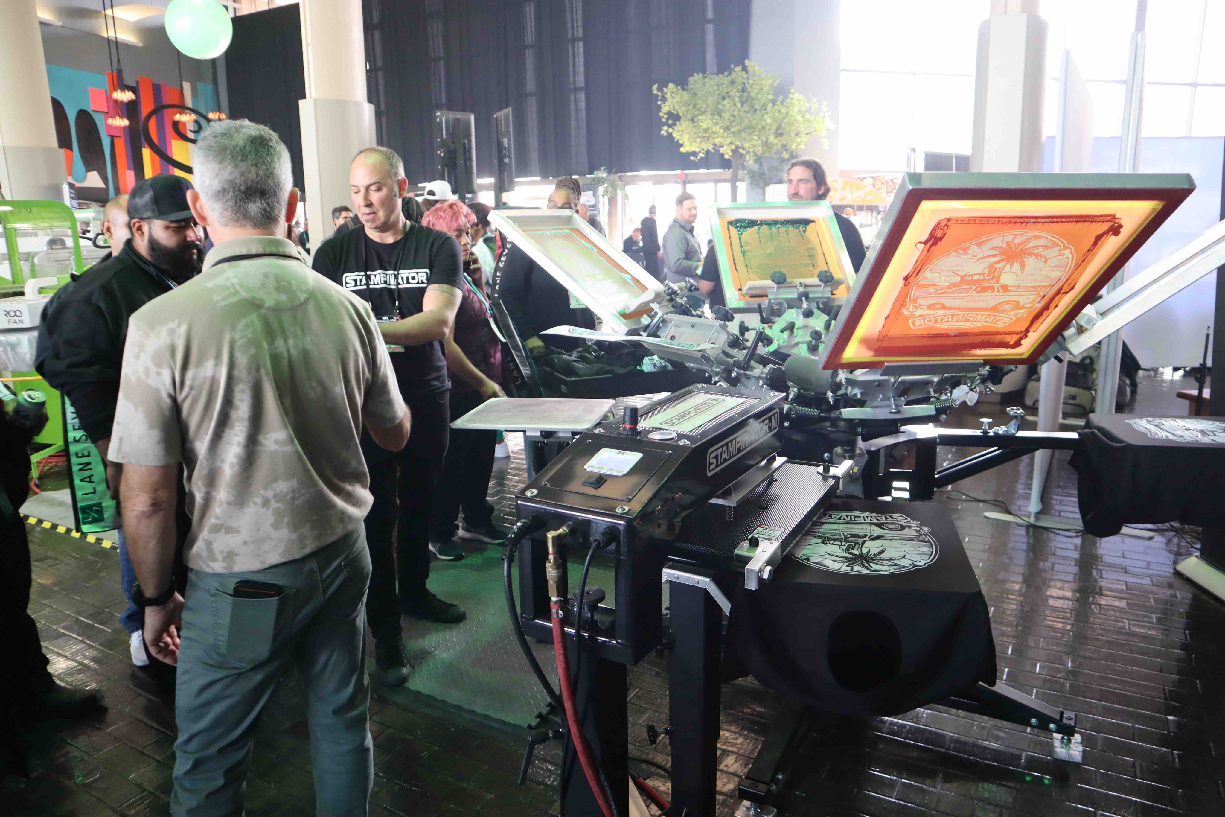 Stampinator 480, IN-LINE Heat Press Screen Printing Equipment