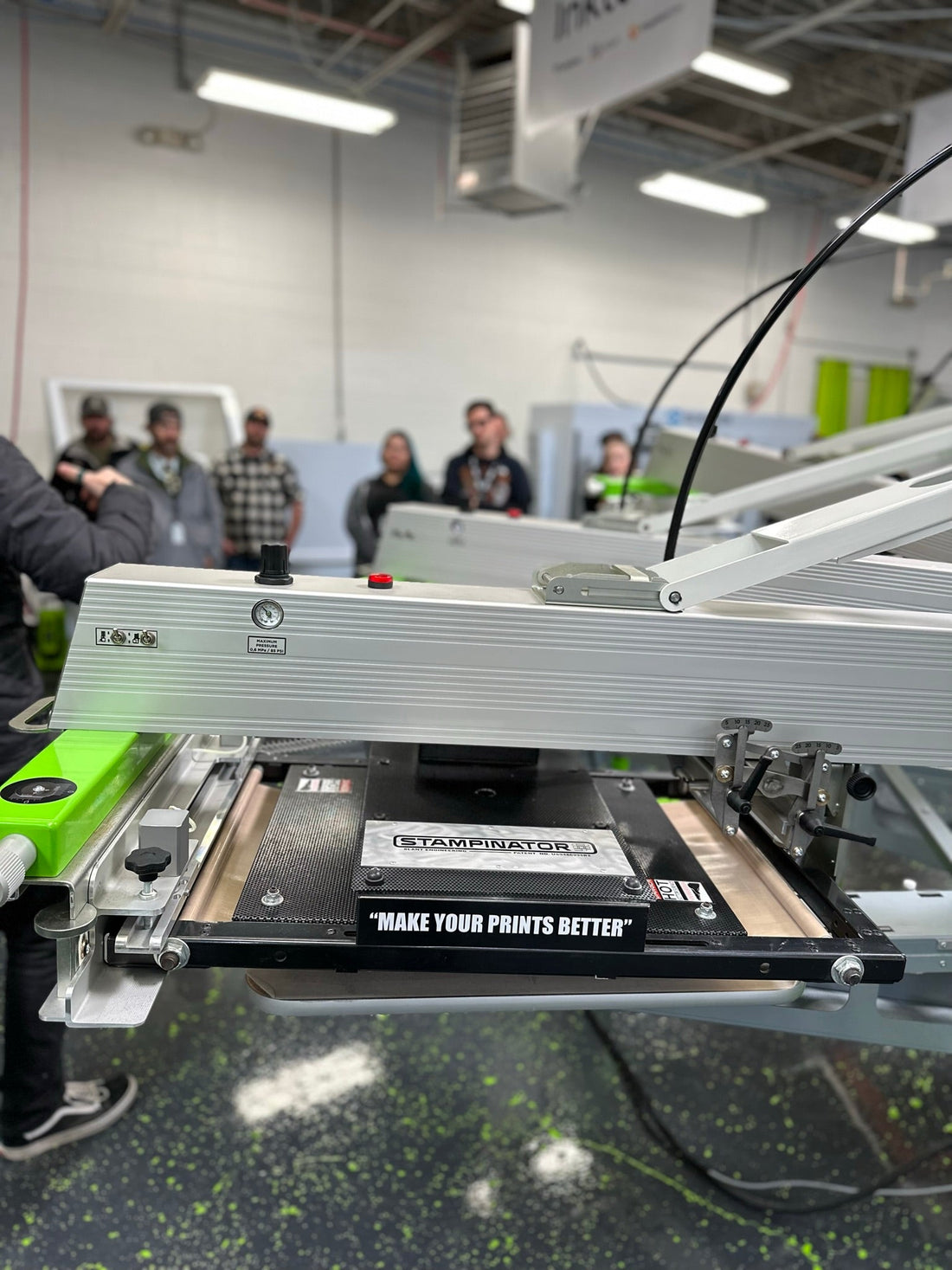 Stampinator 480, IN-LINE Heat Press Screen Printing Equipment