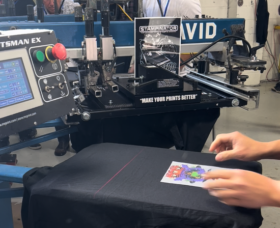 Stampinator 480, IN-LINE Heat Press Screen Printing Equipment